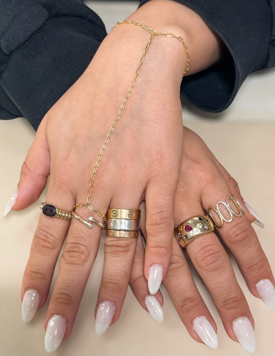 Loveweld 14k Gold Hand Chains - Tailor Made Jewelry